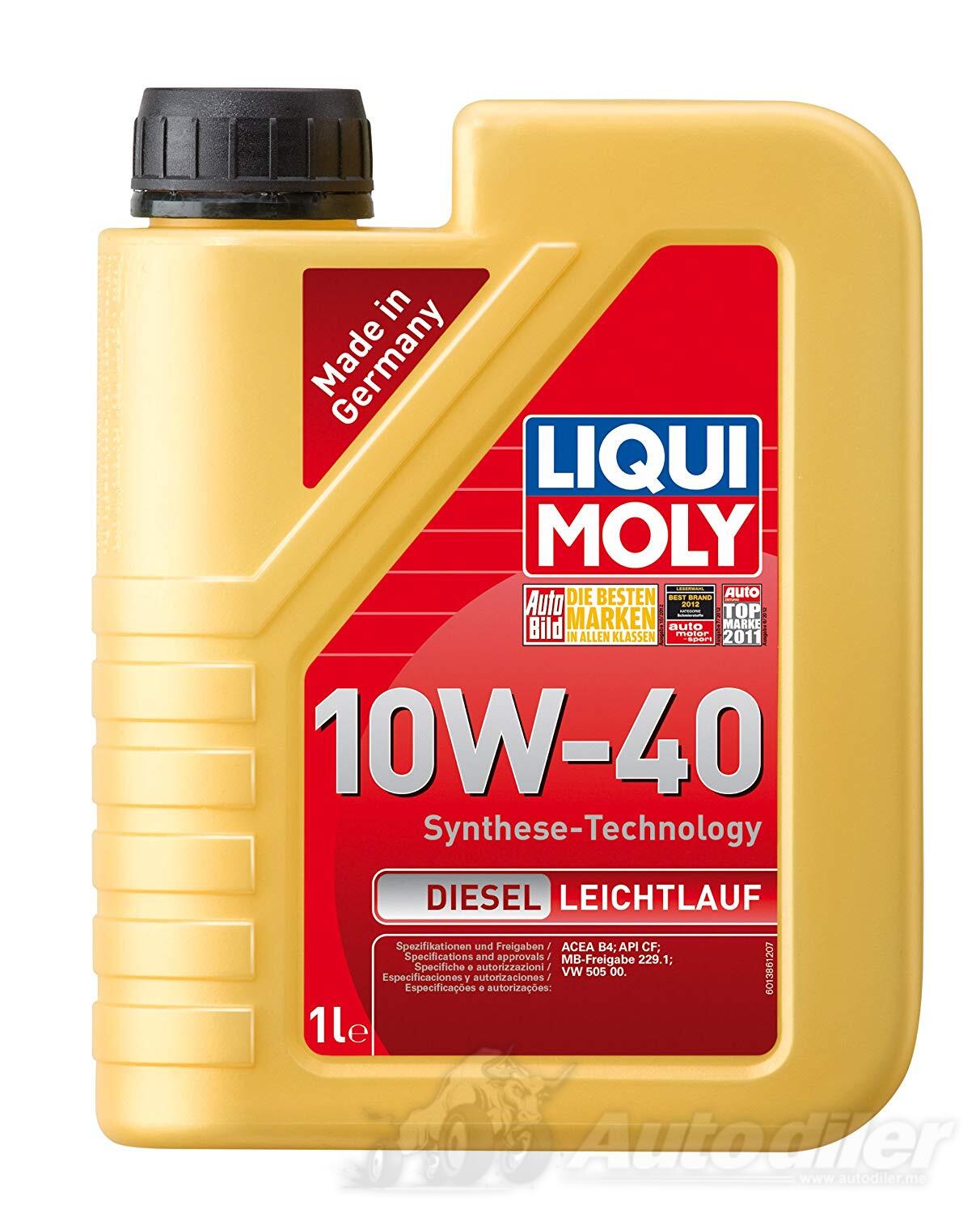 LIQUI MOLY 10W-40 DIESEL LEICHTLAUF 1L - From 8.54 € - Montenegro Bar ...