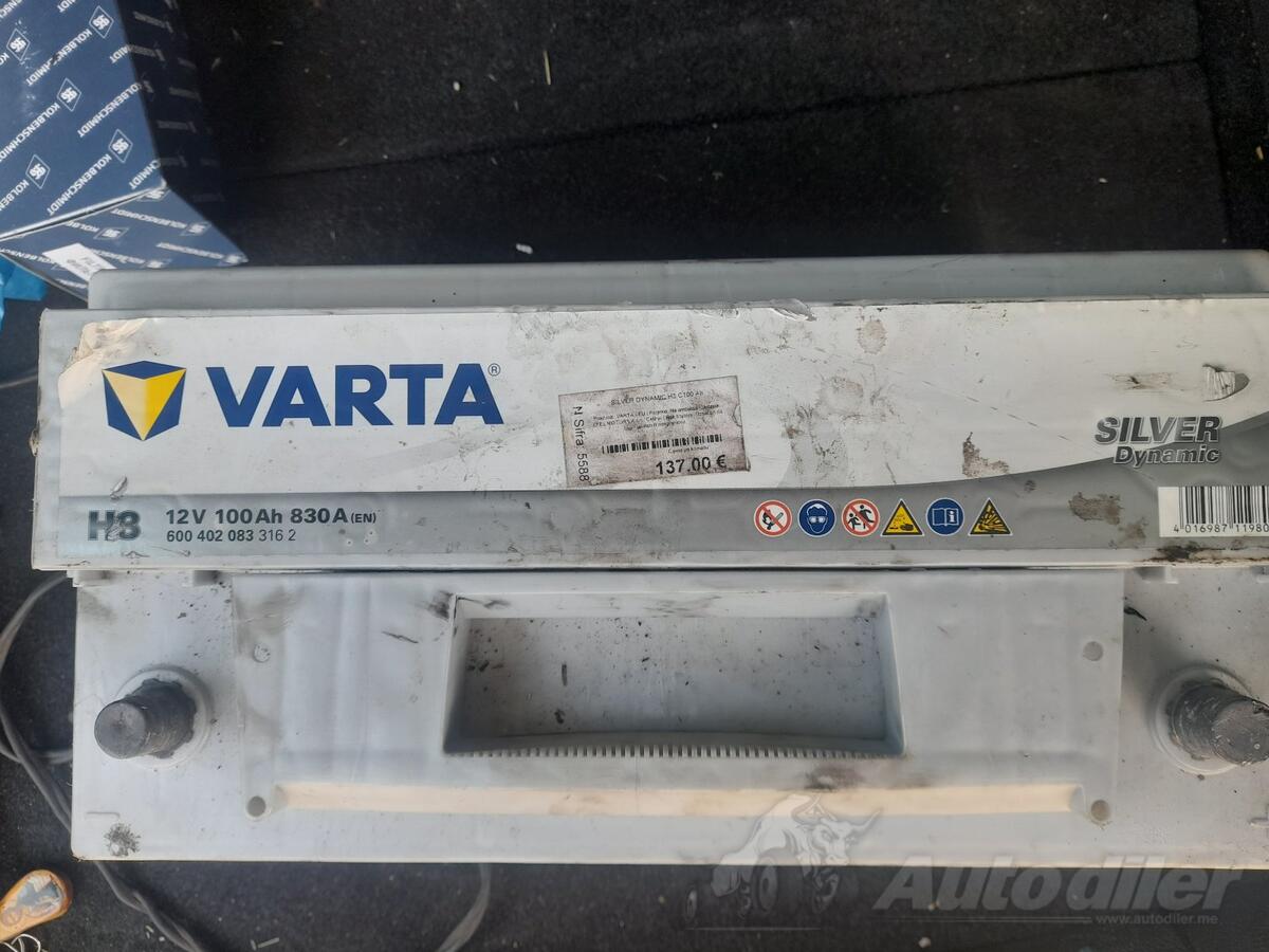 Akumulator Varta - 100ah 12V - 12 Ah - Cijena 70 € - Crna Gora ...
