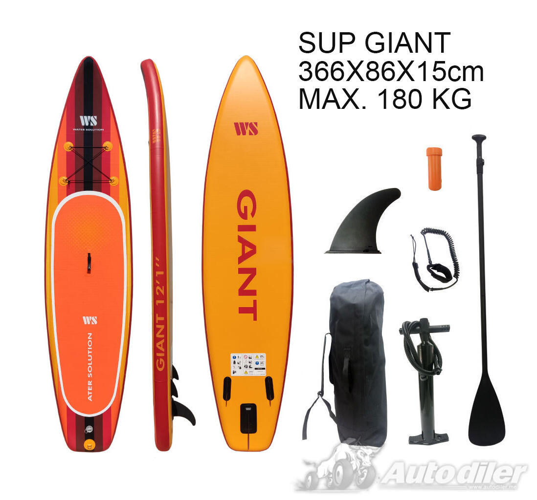 SUP WS Giant - Cijena 350 € - Crna Gora Bar Bar (uži dio) Atrakcije na ...