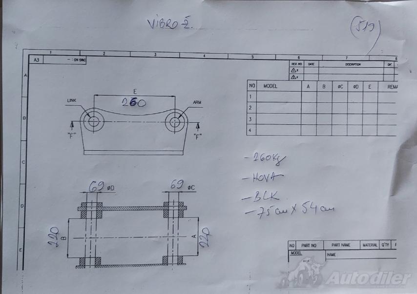 Ostalo - Vibro zaba za bager - Cijena 2000 € - Crna Gora Nikšić Nikšić ...