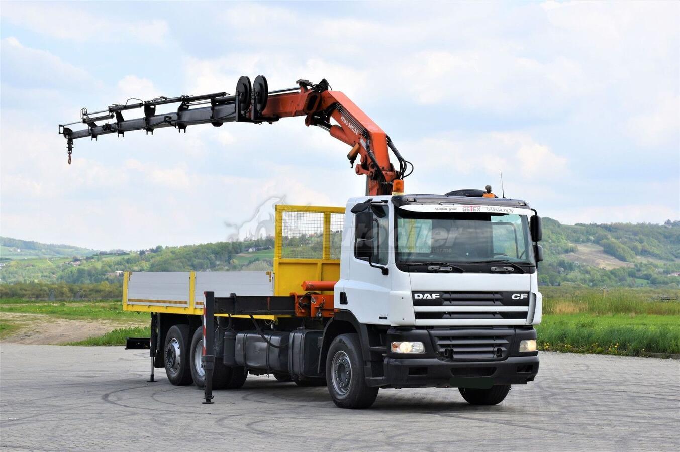 DAF - CF 85.380 Ravna platforma + Kran ATLAS - Cijena 39900 € - Crna ...
