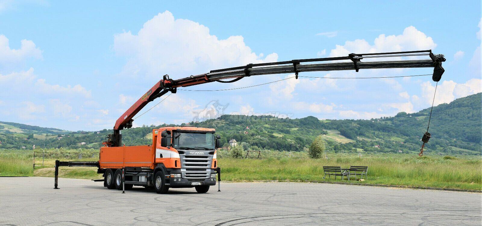 Scania - R400 Ravna Platforma 6.80m + Kran PALFINGER - Cijena 58900 ...