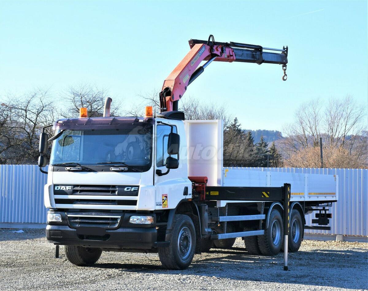 DAF - CF 75.360 6x4 Ravna platforma 7.95m + Kran PALFINGER - Cijena ...
