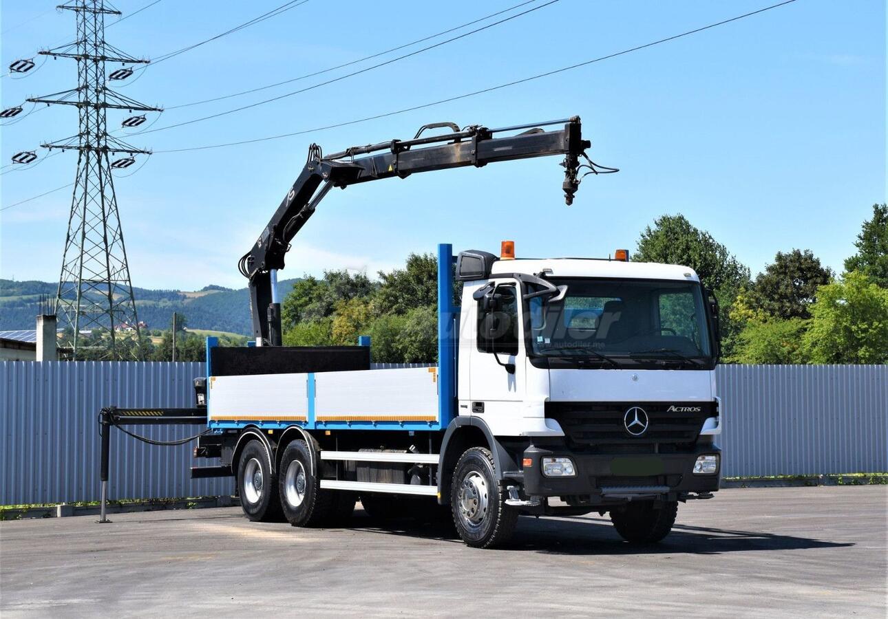 Mercedes Benz - ACTROS 2632 6x4 Ravna platforma + Kran HIAB - Cijena ...