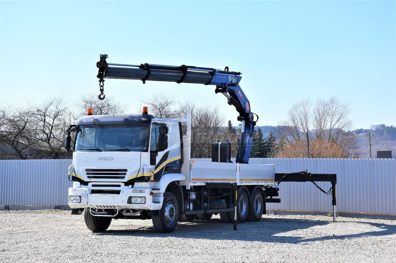 Iveco - TRAKKER 410 6x4 - Ravna Platforma + Kran PM - Cijena 36900 ...