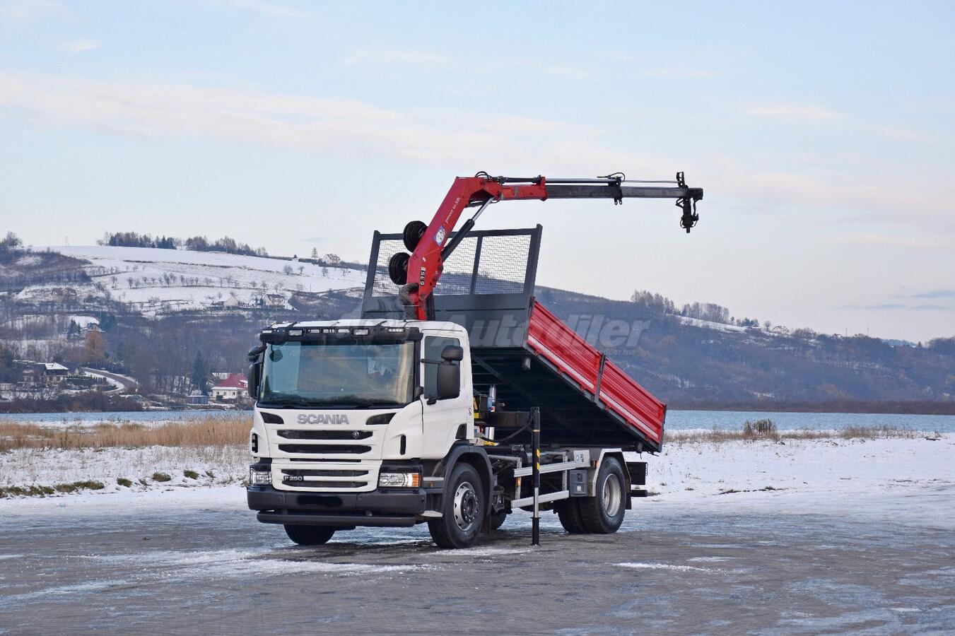 Scania - P 250 Kiper + Kran HMF - Cijena 52900 € - Crna Gora Podgorica ...