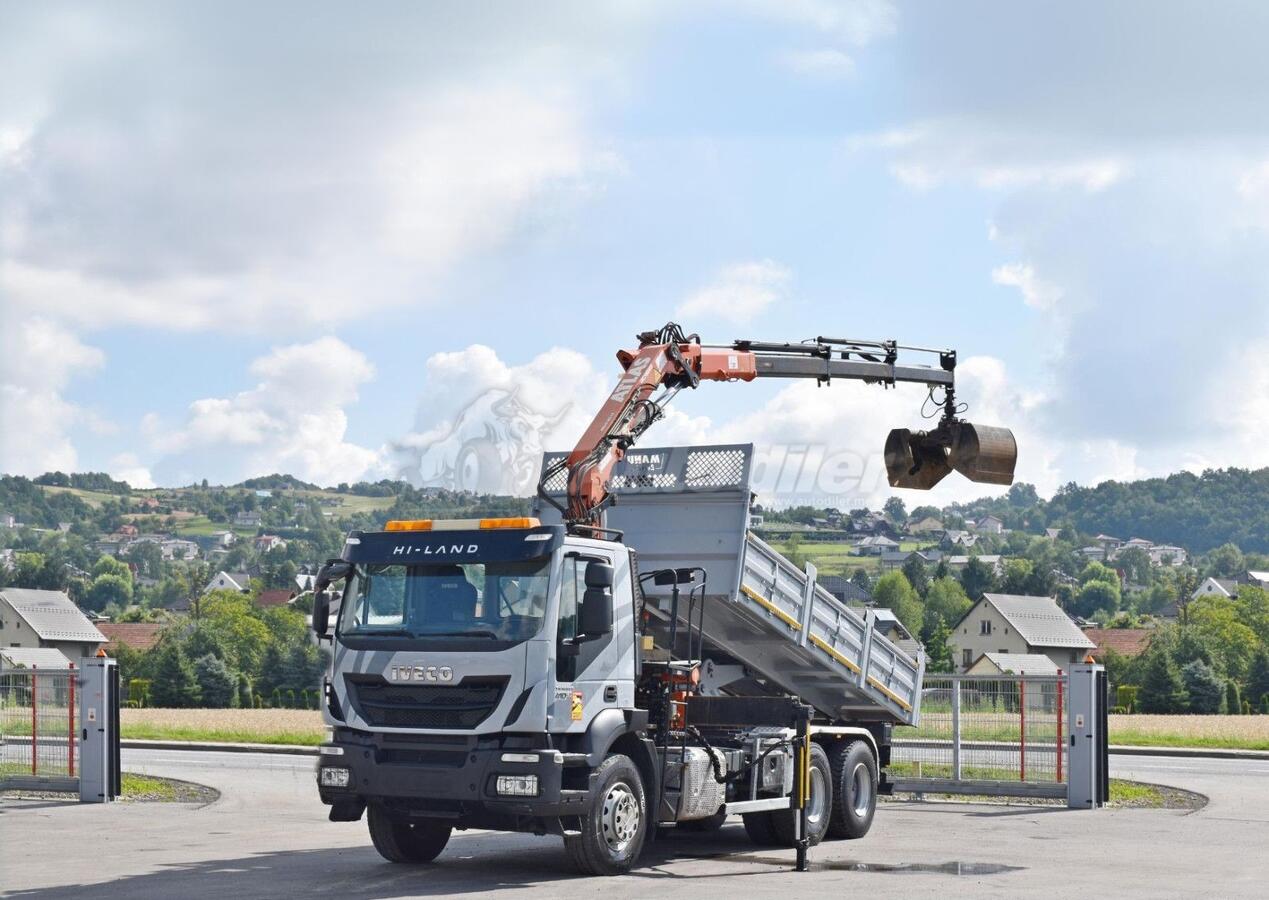 Iveco - TRAKKER 410 6x4 / Kiper + Kran ATLAS - Cijena 64900 € - Hungary ...