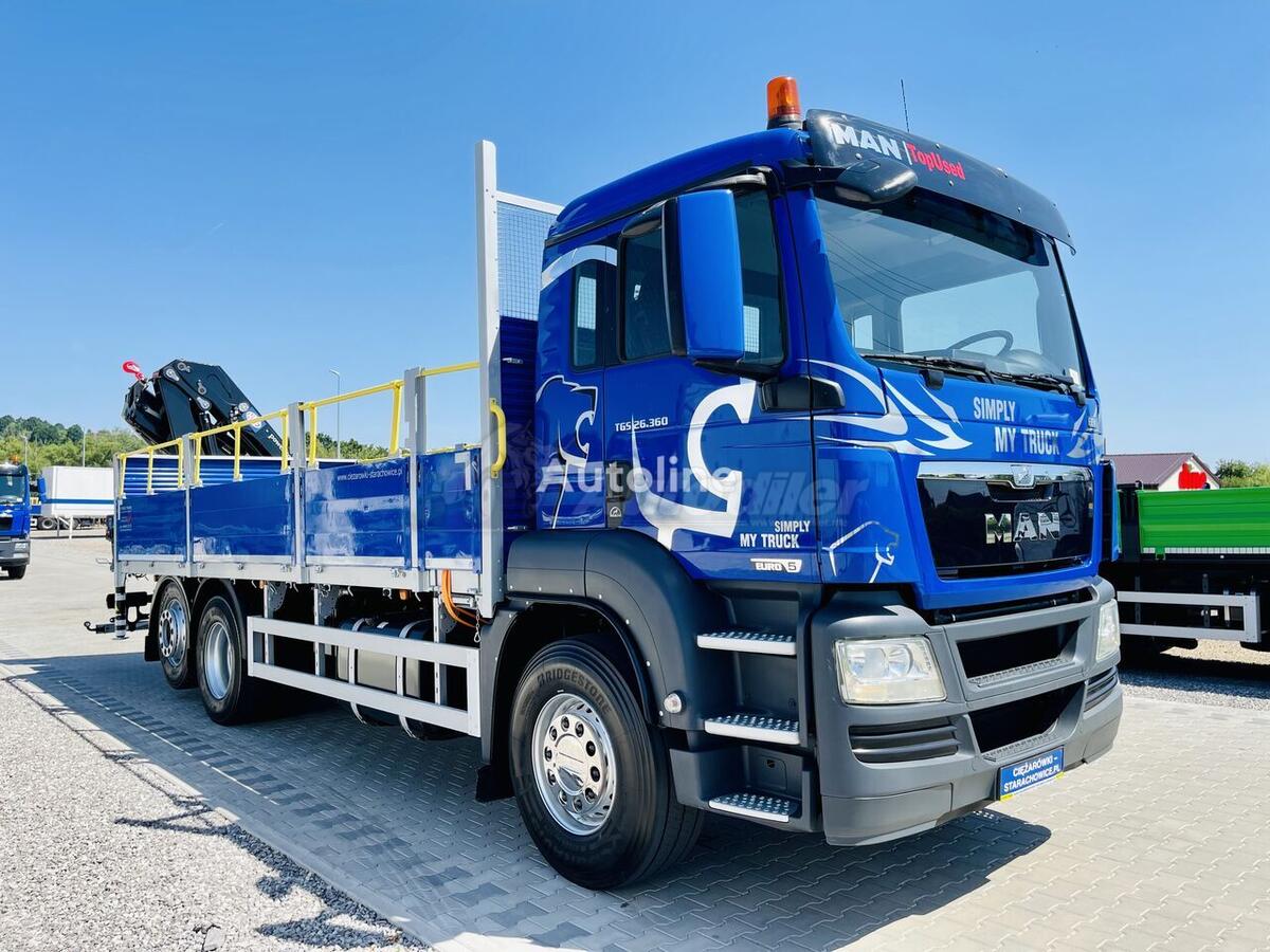MAN - TGS 26.360 Ravna Platforma + Kran HMF - Cijena 51400 € - Crna ...