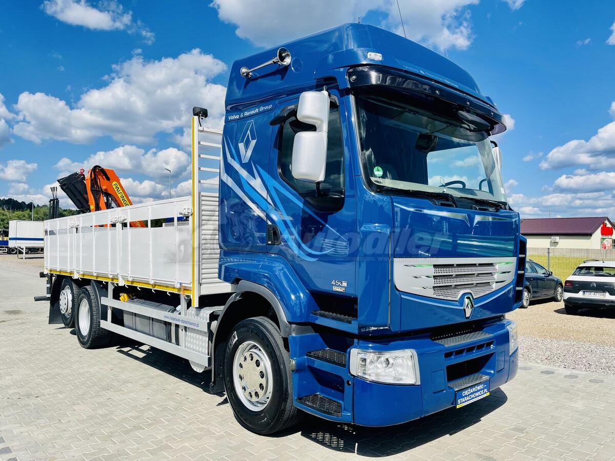 Renault - PREMIUM 450 Ravna Platforma + Kran PALFINGER - Cijena 32900 ...