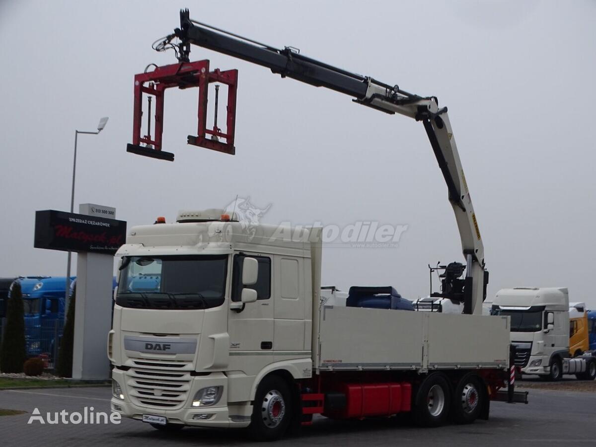 DAF - XF 460 Ravna Platforma + Kran PALFINGER - Cijena 58500 € - Crna ...