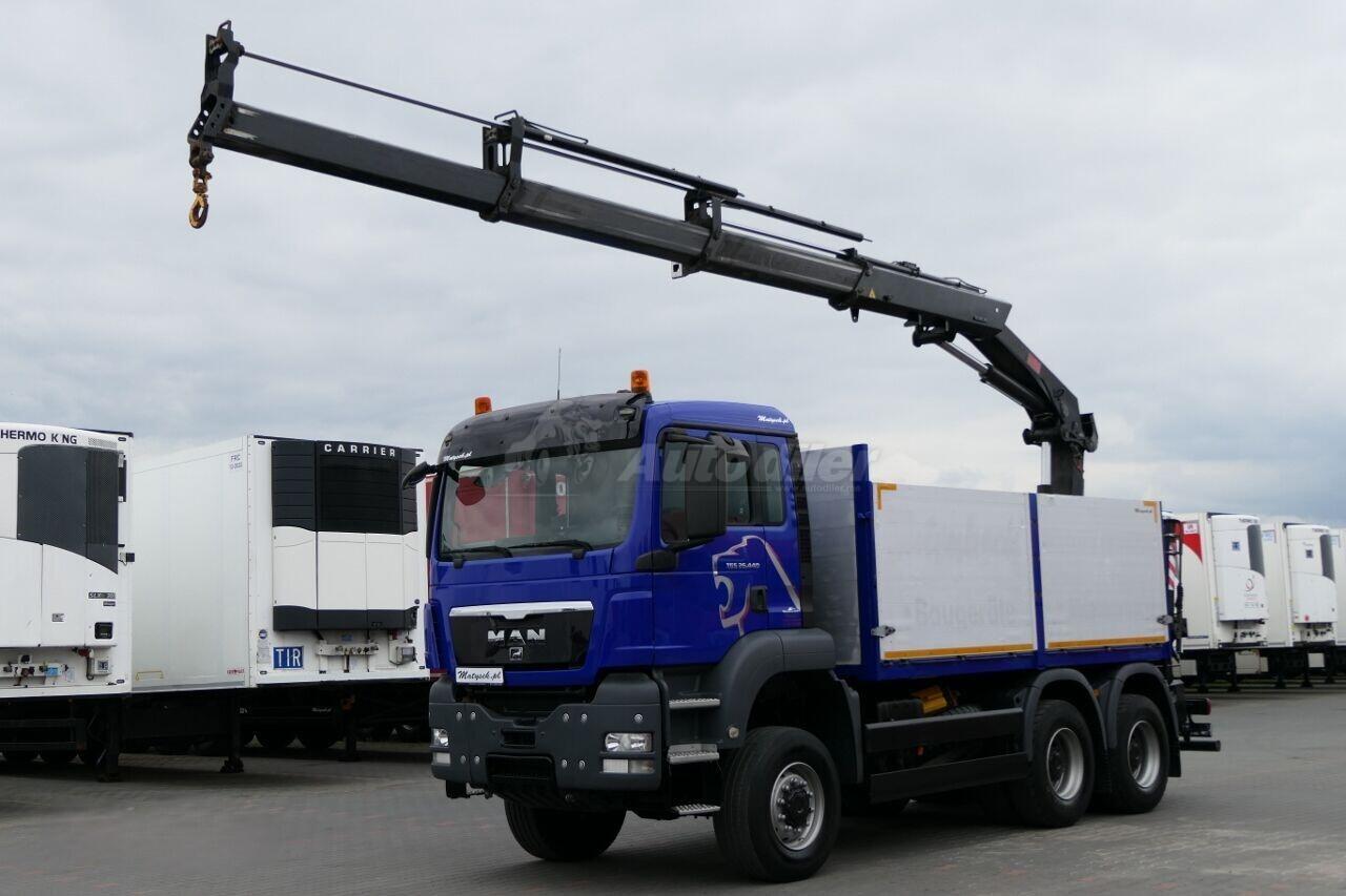 MAN - TGS 26.440 6x4 / Ravna Platforma + Kran HIAB - Cijena 48000 ...