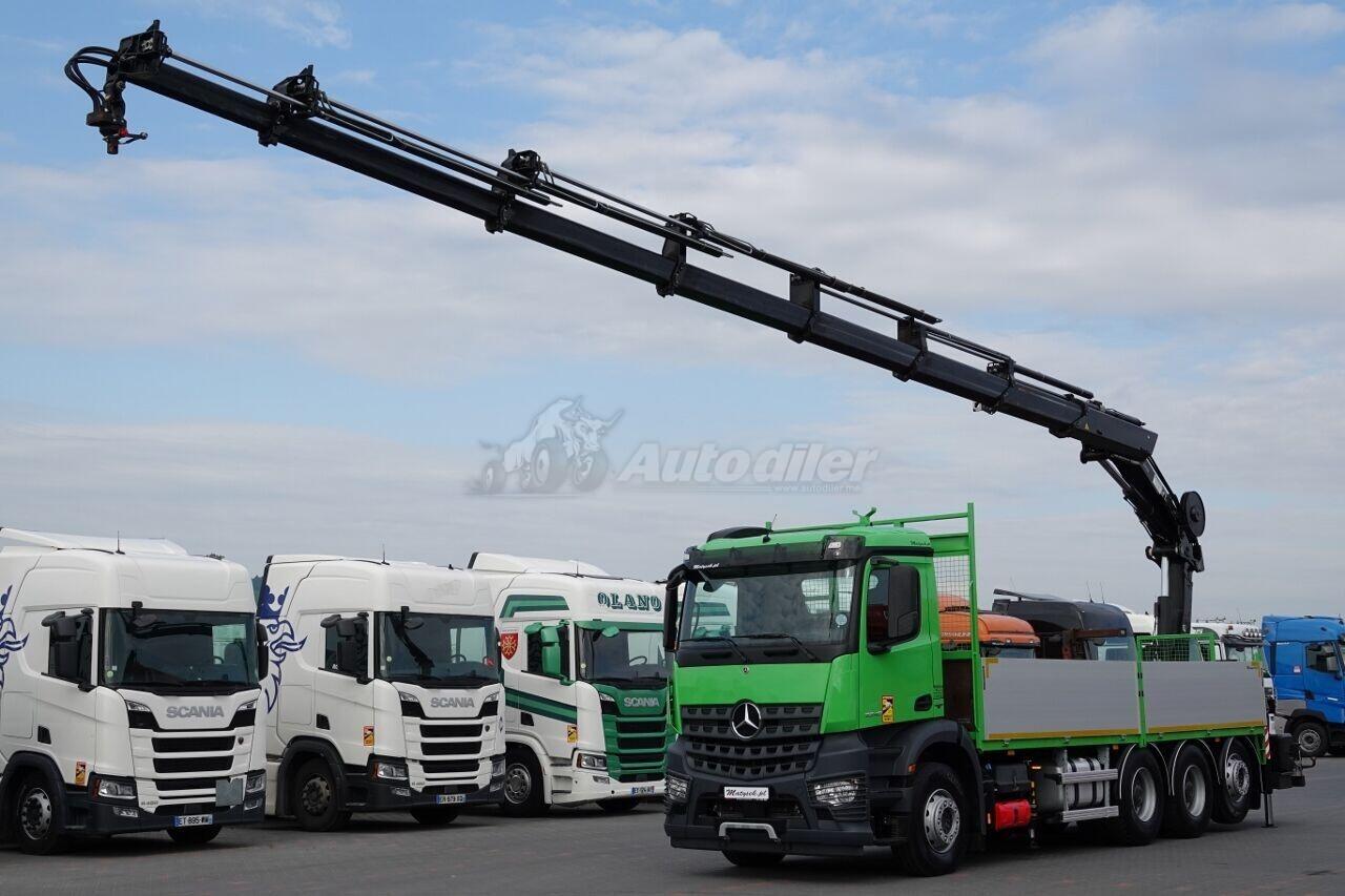 Mercedes Benz - AROCS 3240 8x4 / Ravna Platforma + Kran HIAB - Cijena ...