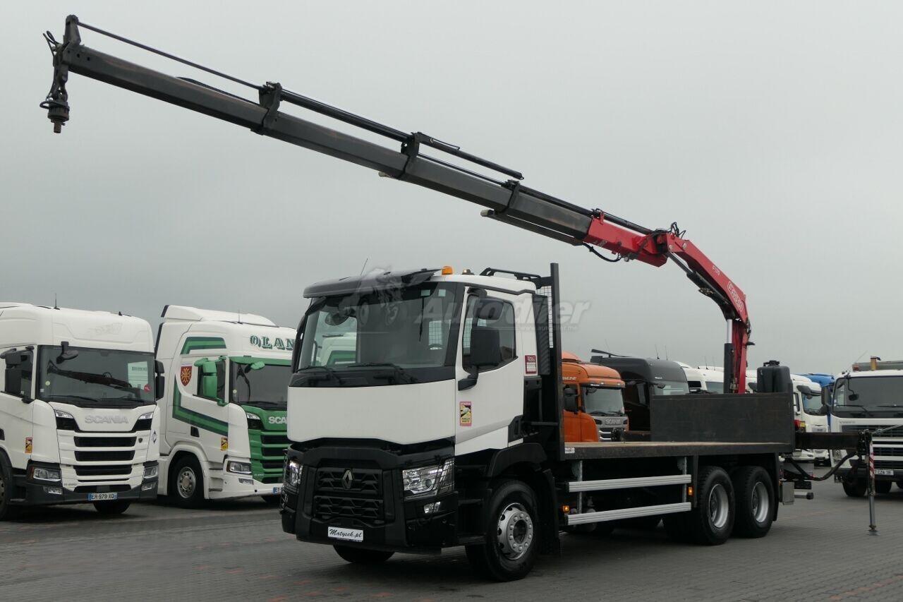 Renault - C 380 6x4 / Ravna Platforma + Kran FASSI - Cijena 60000 ...