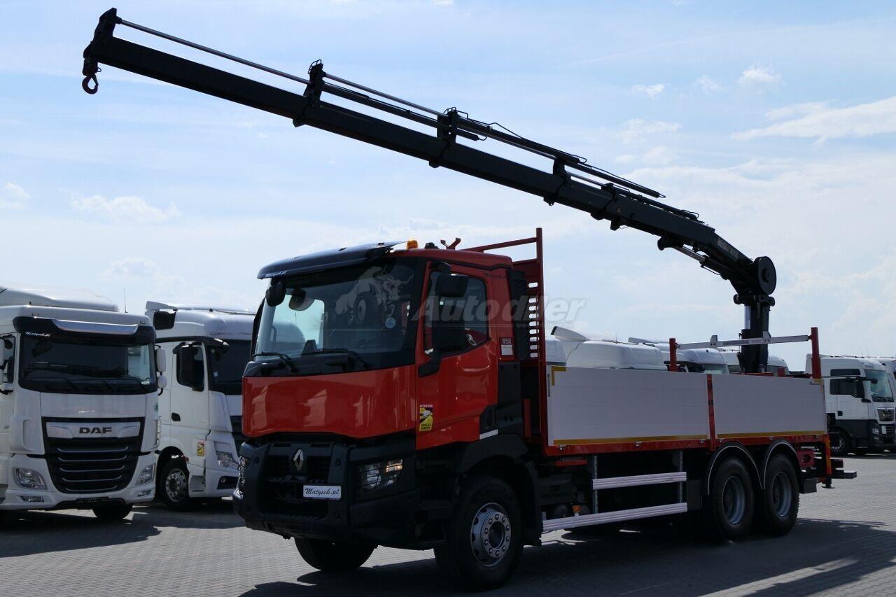 Renault - C 430 / Ravna platforma + Kran HIAB - Cijena 70500 ...