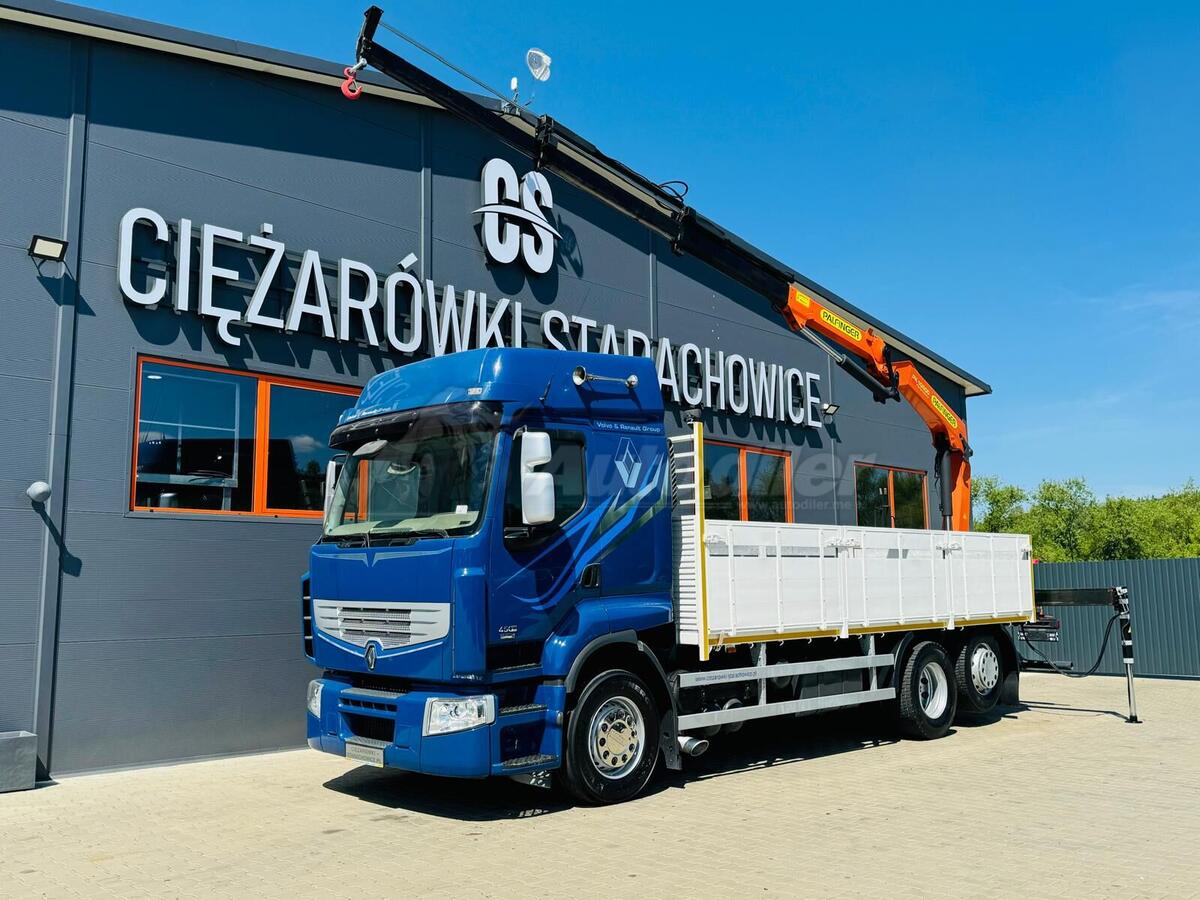 Renault - Premium 450 / Ravna Platforma + Kran PALFINGER - Cijena 27900 ...