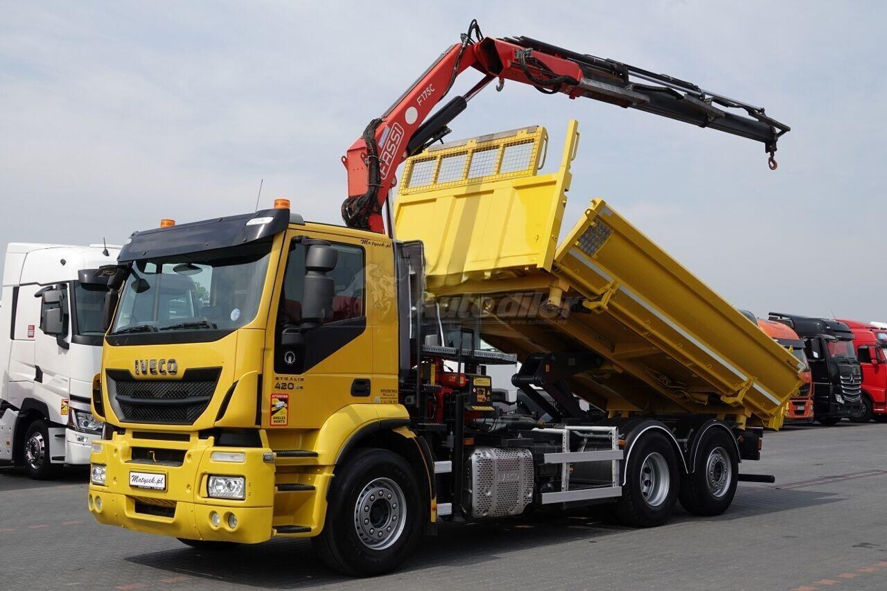 Iveco - STRALIS 420 2/ Dvostrani Kiper/ FASSI Kran - Cijena 60500 ...
