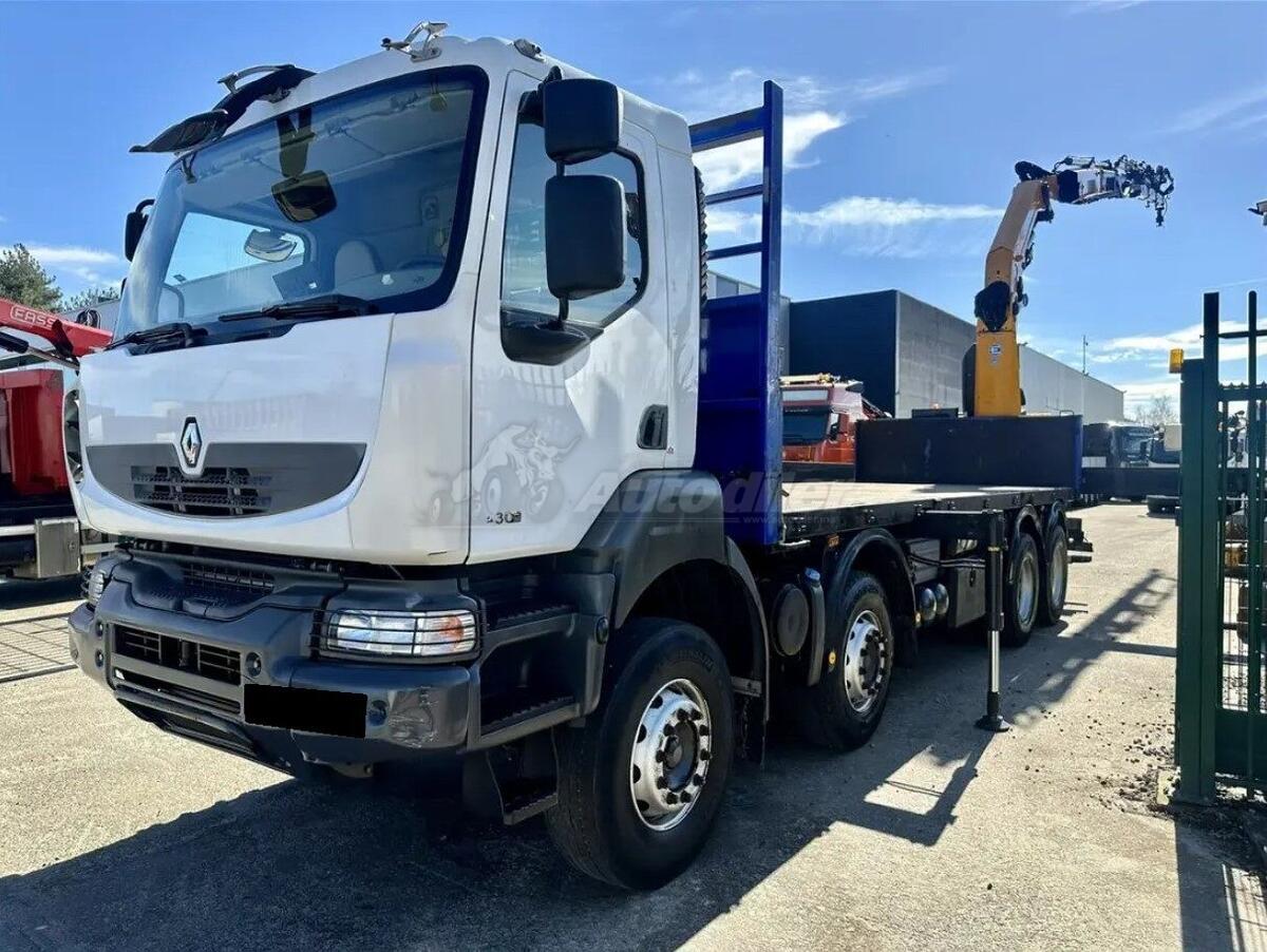 Renault - KERAX 430 DXI 8x4 Ravna Platforma/Kran EFFER - Cijena 41500 ...
