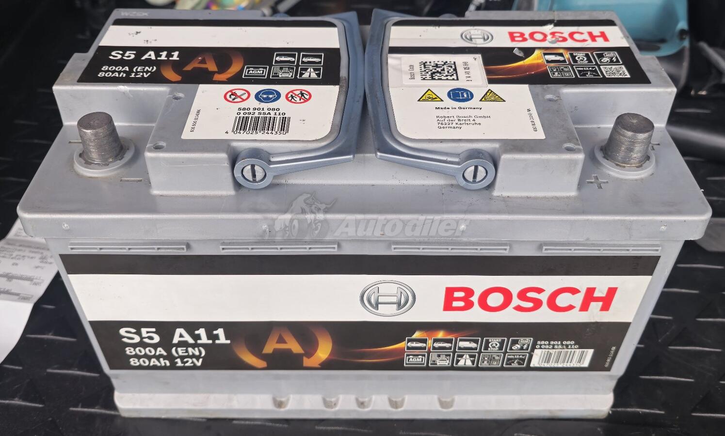 Akumulator Bosch - AGM START-STOP 12V - 80 Ah - Cijena 100 € - Crna ...