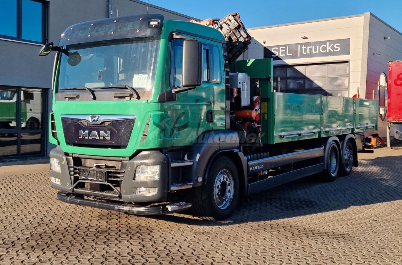 MAN - TGS 26.460 6X2 Ravna Platforma + Kran Atlas 172.3E-A4 + RC ...