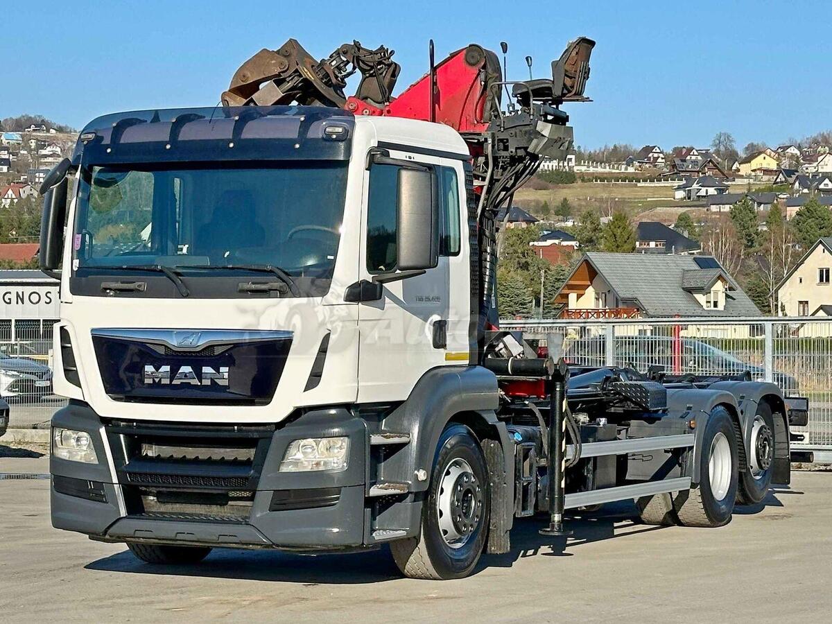 MAN - TGS 26.400 6x2 Kamion sa kukom + Kran PENZ 12Z7.90R - Cijena 84400 € - Hungary Svi gradovi ...