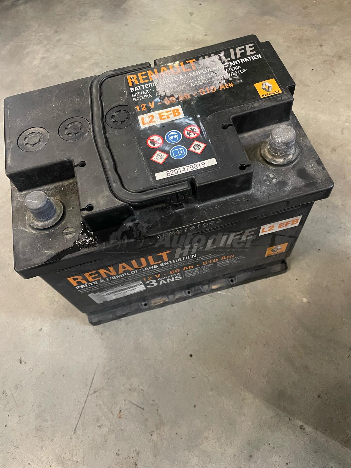 Akumulator Exide - Akumulator 60ah EFB Renault 12V - 60 Ah - Cijena 30 ...